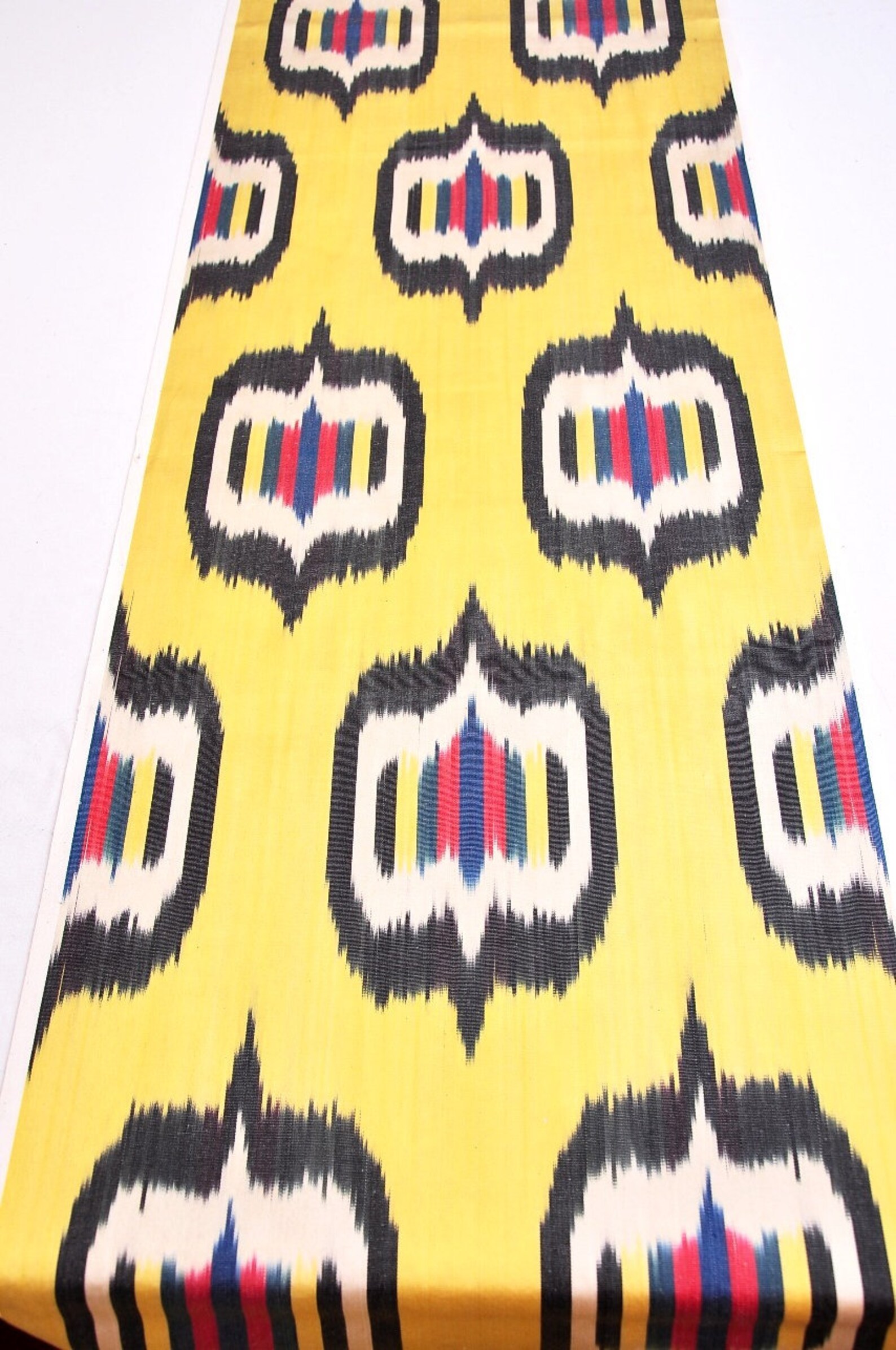 Yellow Ikat Fabric Silk Ikat Fabric Handmade Ikat Fabric - Etsy