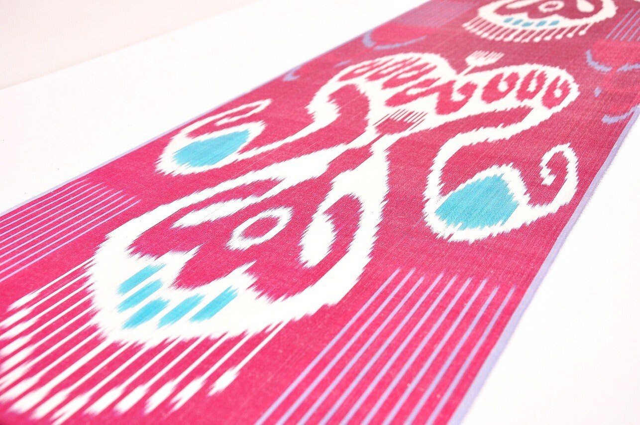 Purple Ikat Fabric Handloom Ikat Fabric Handmade Ikat - Etsy