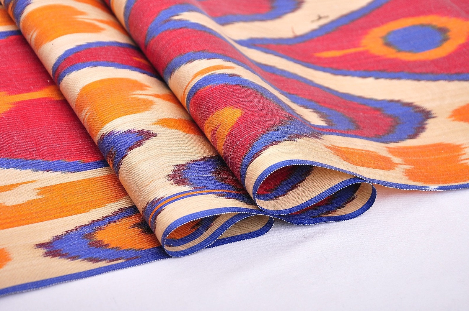 Multi Color Ikat Fabric by the Yard Ikat Upholstery Fabric | Etsy