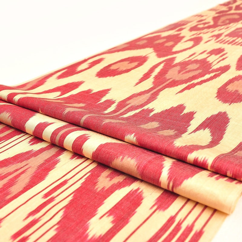 Red Ikat Fabric - Etsy
