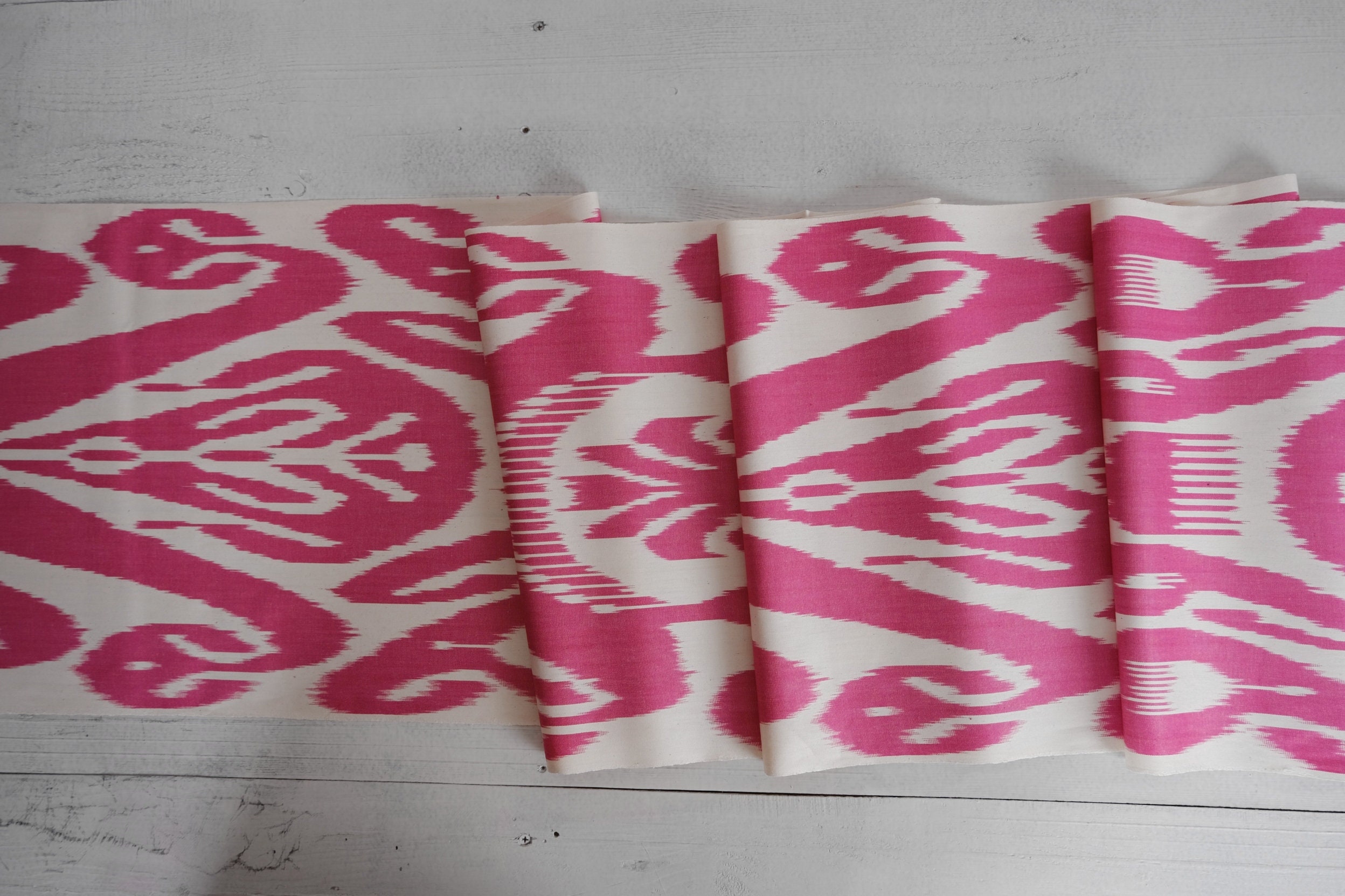 Pink Ikat Fabric Ikat Cotton Ikat Fabric by Meter | Etsy