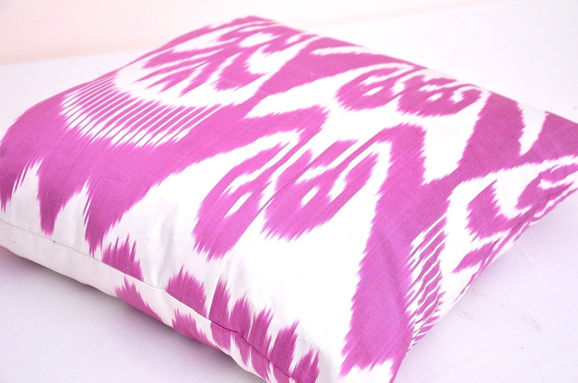 Hot Pink Ikat Pillow Ikat Cushion Designer Ikat Pillow - Etsy