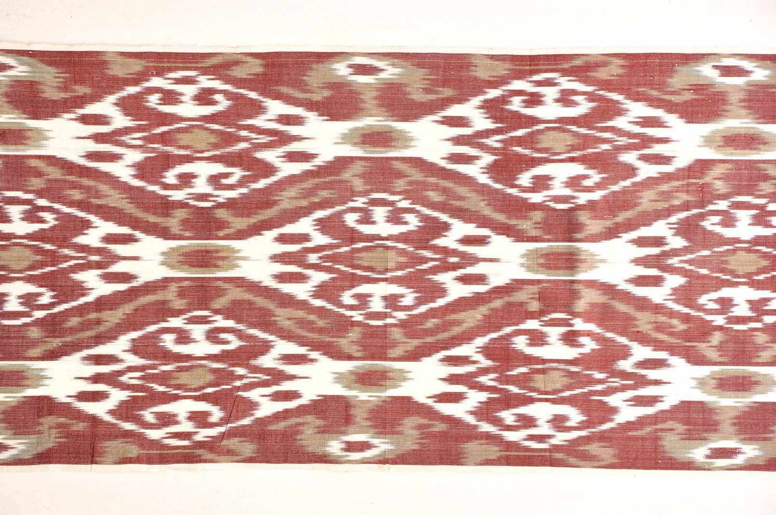 Brown silk ikat fabric by the yard ikat upholstery fabric | Etsy