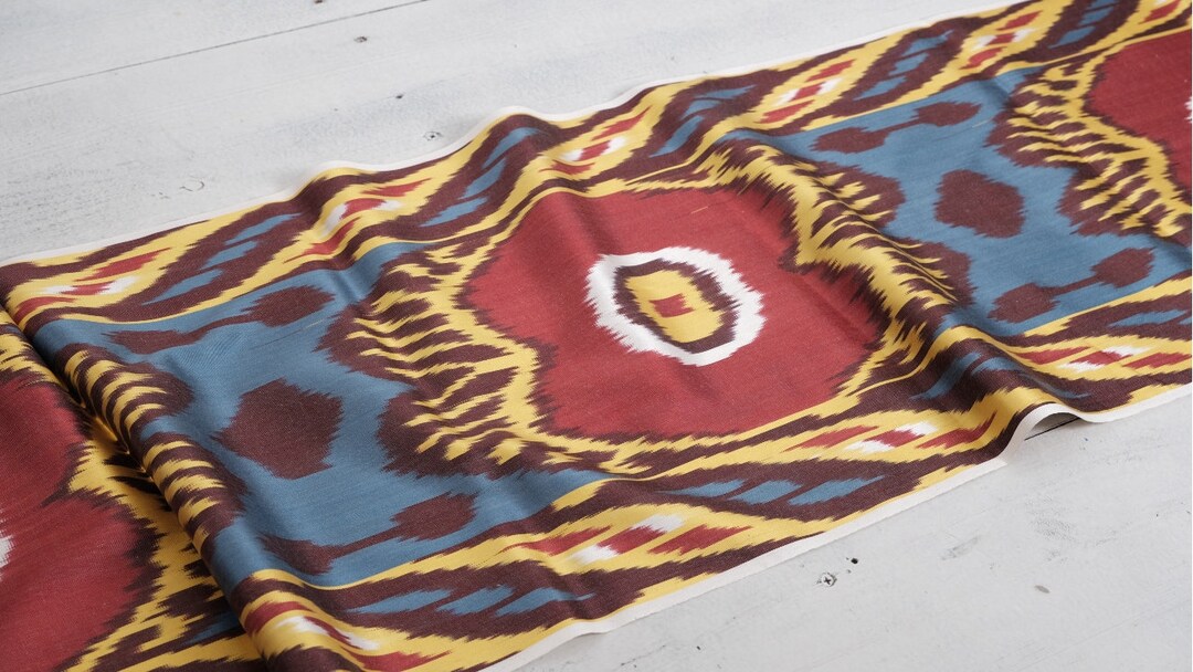 Ikat Textile Around the World Designer Fabric Handloom Silk Material ...