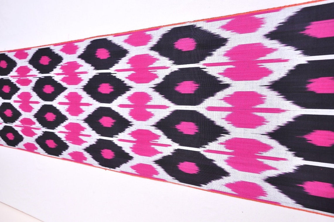 Pink Ikat Fabric Cotton Ikat Fabric by the Yard Upholstery - Etsy
