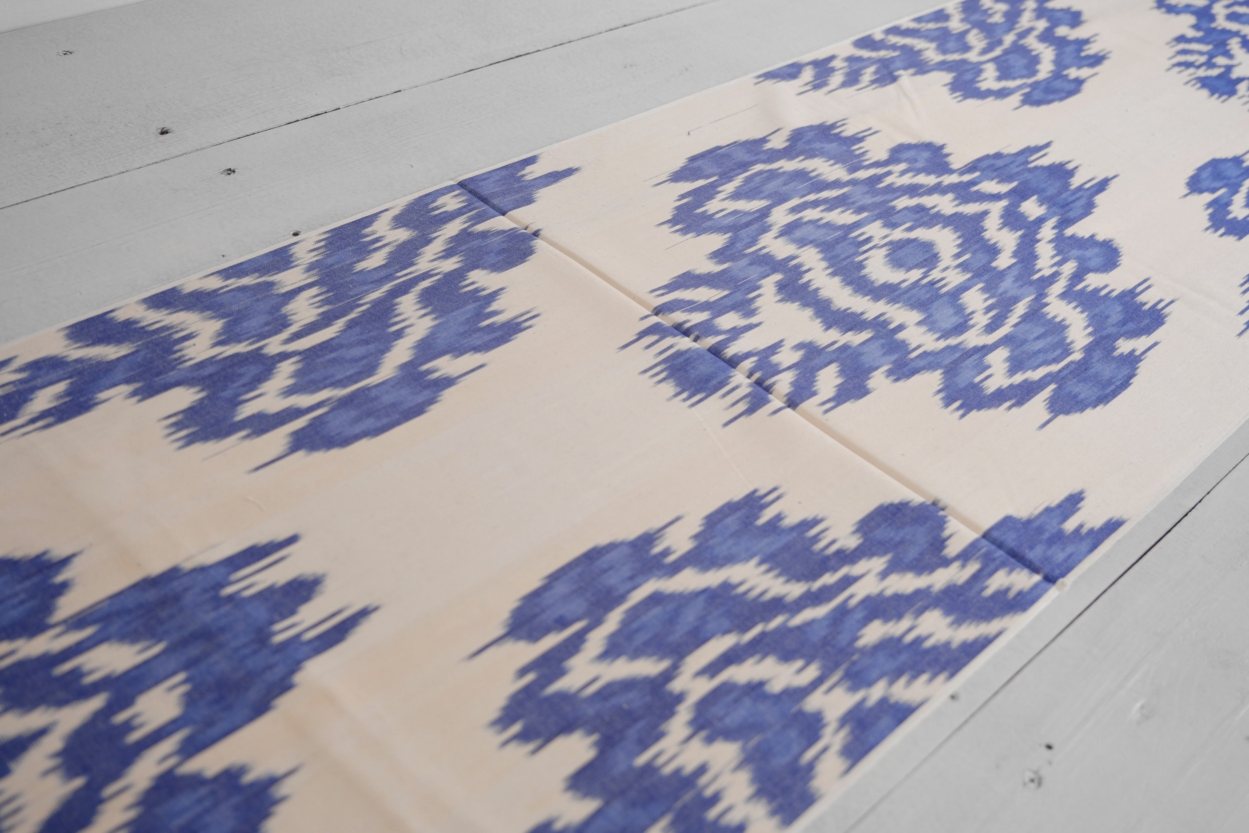 Blue Ikat Fabric Ikat Cotton Ikat Fabric Upholstery Fabric - Etsy