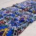 Cobalt Blue Upholstery Fabric Blue Velvet Fabric Blue Ikat Fabric ...