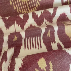 Ethnic Silk Ikat Fabric by Meters, Uzbek Silk Upholstery, Wholesale ...
