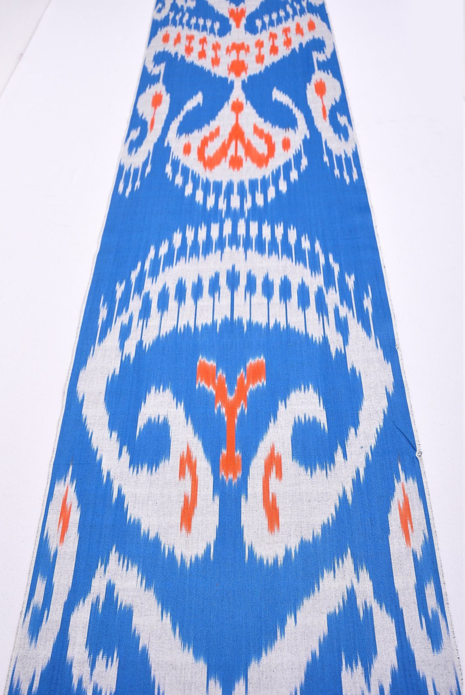 Royal Blue Ikat Fabric Cotton Ikat Fabric by the Yard - Etsy Australia