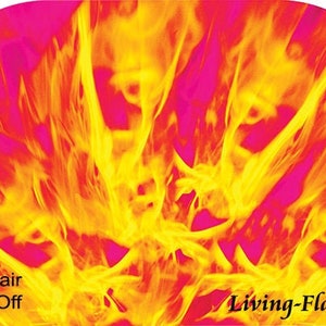 Flame Multiplied Printed Habotai Silk Quill Wing Flags - Etsy