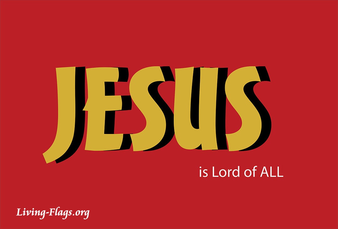 Jesus - Lord of All - Silk Printed Worship Flags - Etsy