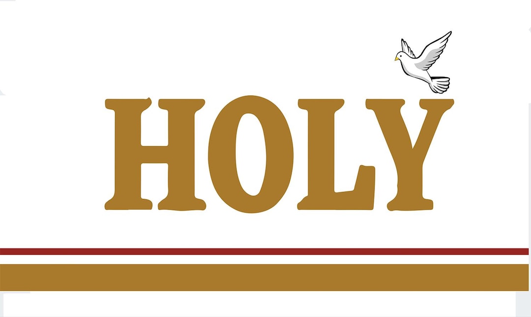 HOLY With Dove - Printed Worship Flags - Etsy