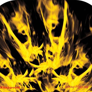 Flame Multiplied - Printed Habotai Silk Quill Wing Flags Wxl-quill (64 ...