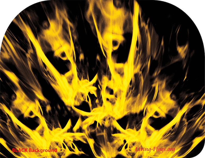 Flame Multiplied - Printed Habotai Silk Quill Wing Flags Wxl-quill (64 ...