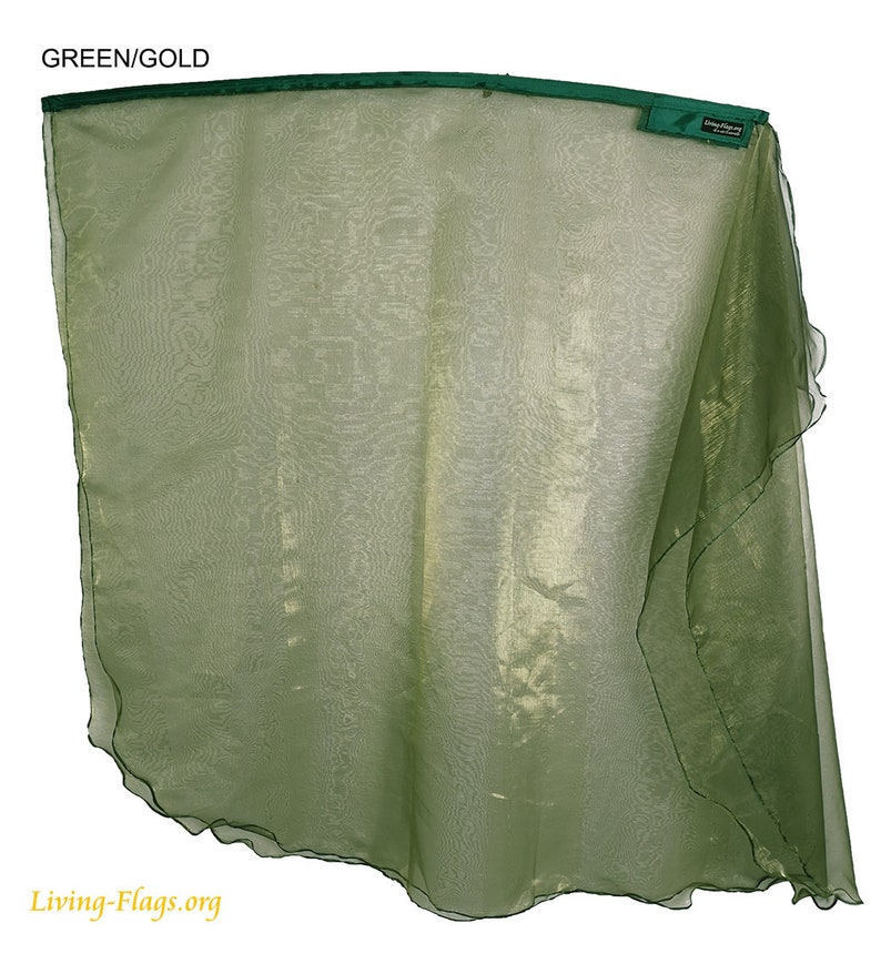 Sheer Shiny MIRROR Organza Wing Flag Set of 2 | Etsy