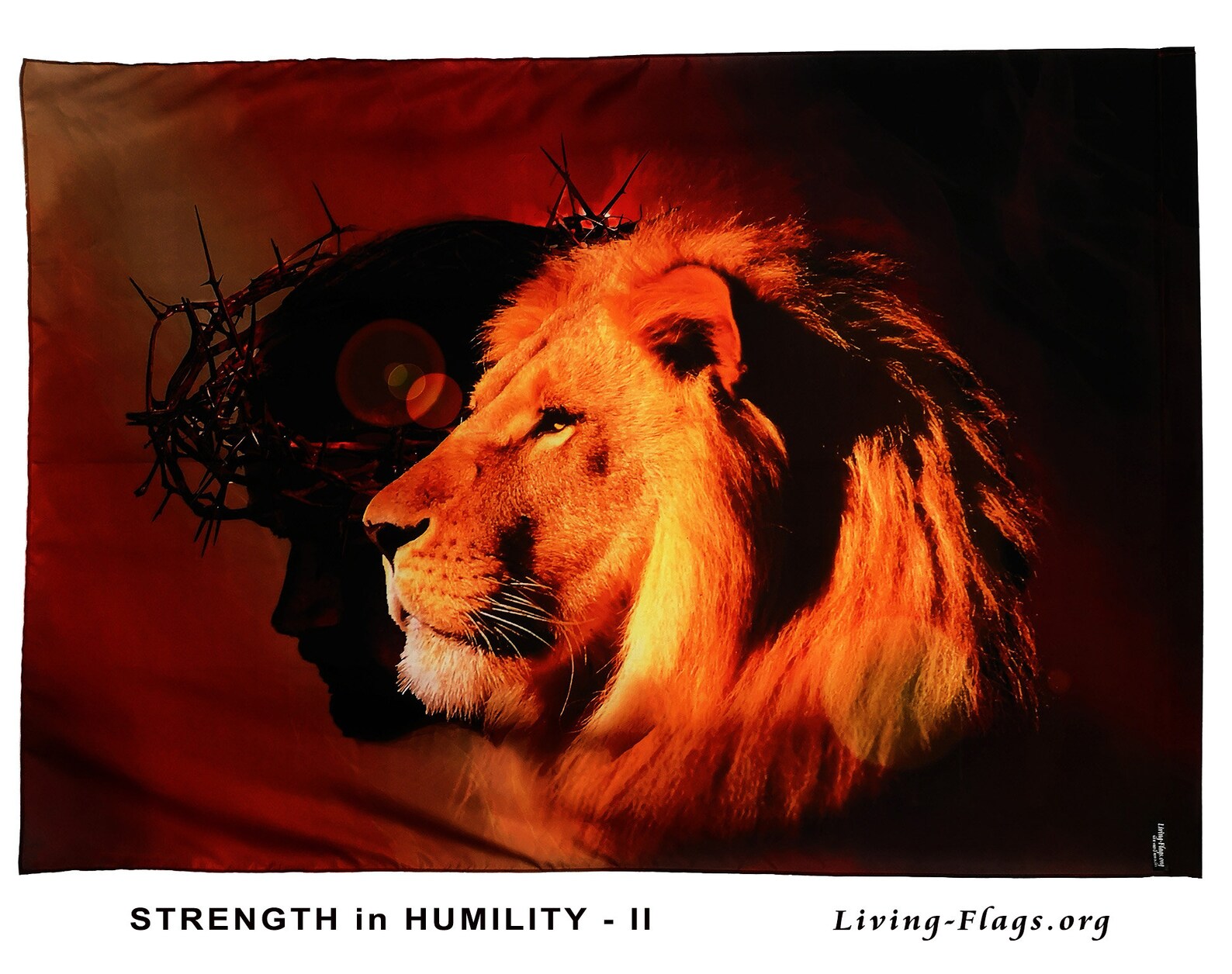 Cloth in Humility ii Silk Printed Worship Flags ll-size - Etsy