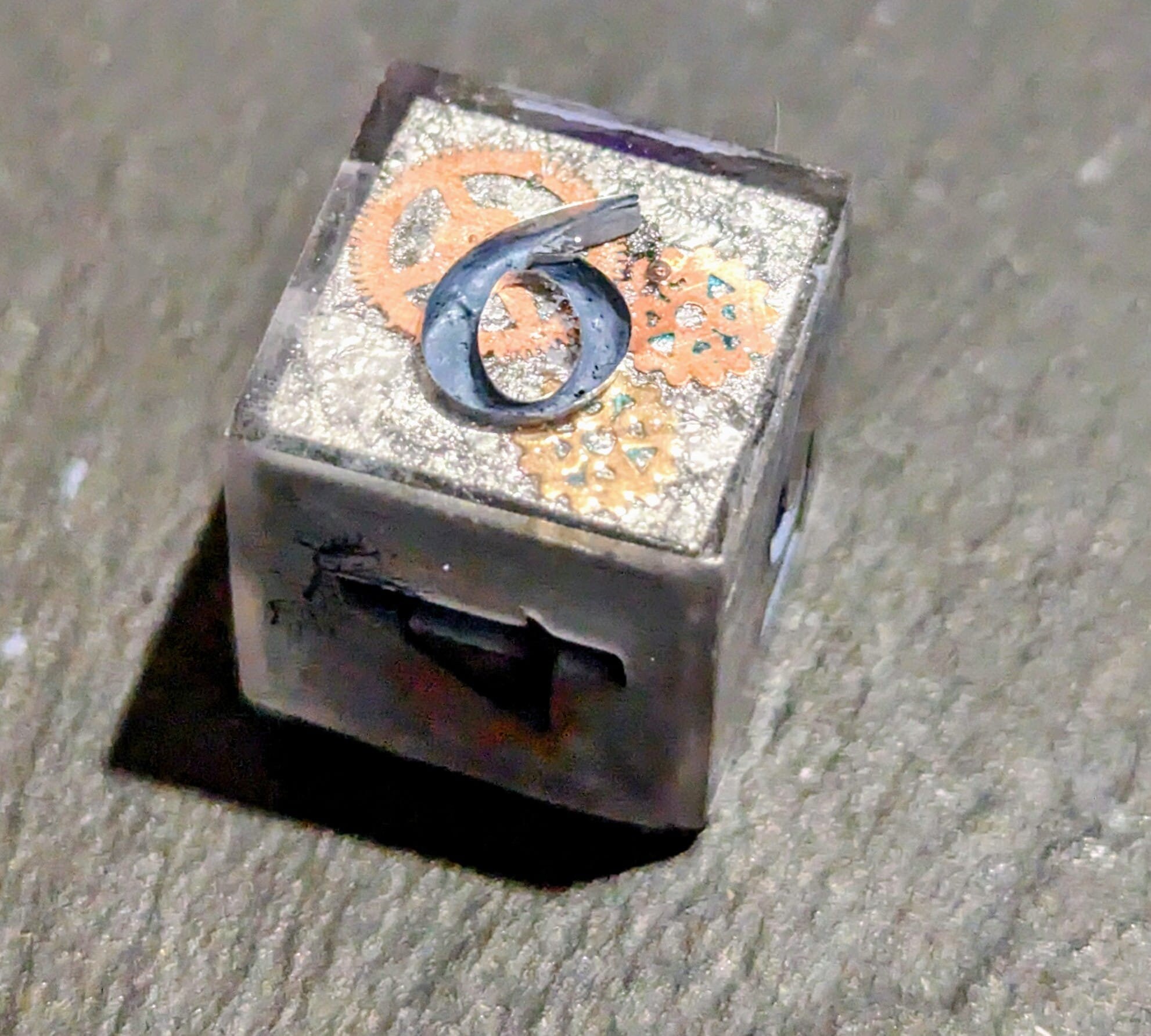 Clockwork Soul Steakpunk Cogs 7 Pcs Polyhedral Resin Dice Set, Dungeons ...