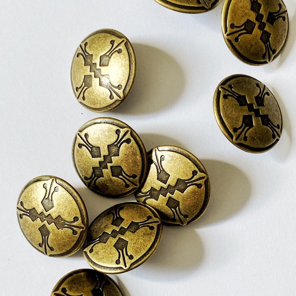 Brass Shank Button - Etsy