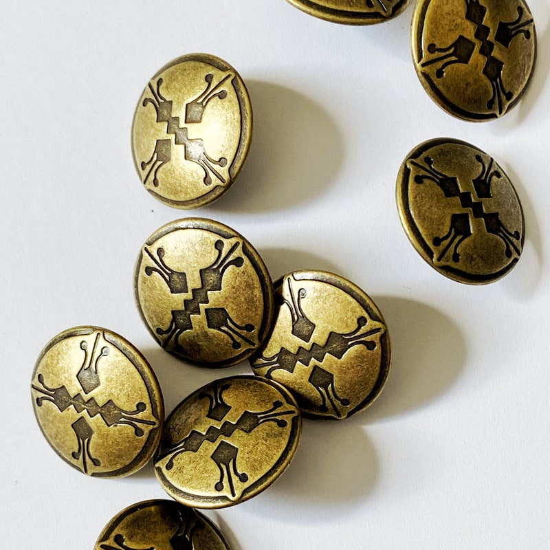 Brass Shank Button - Etsy