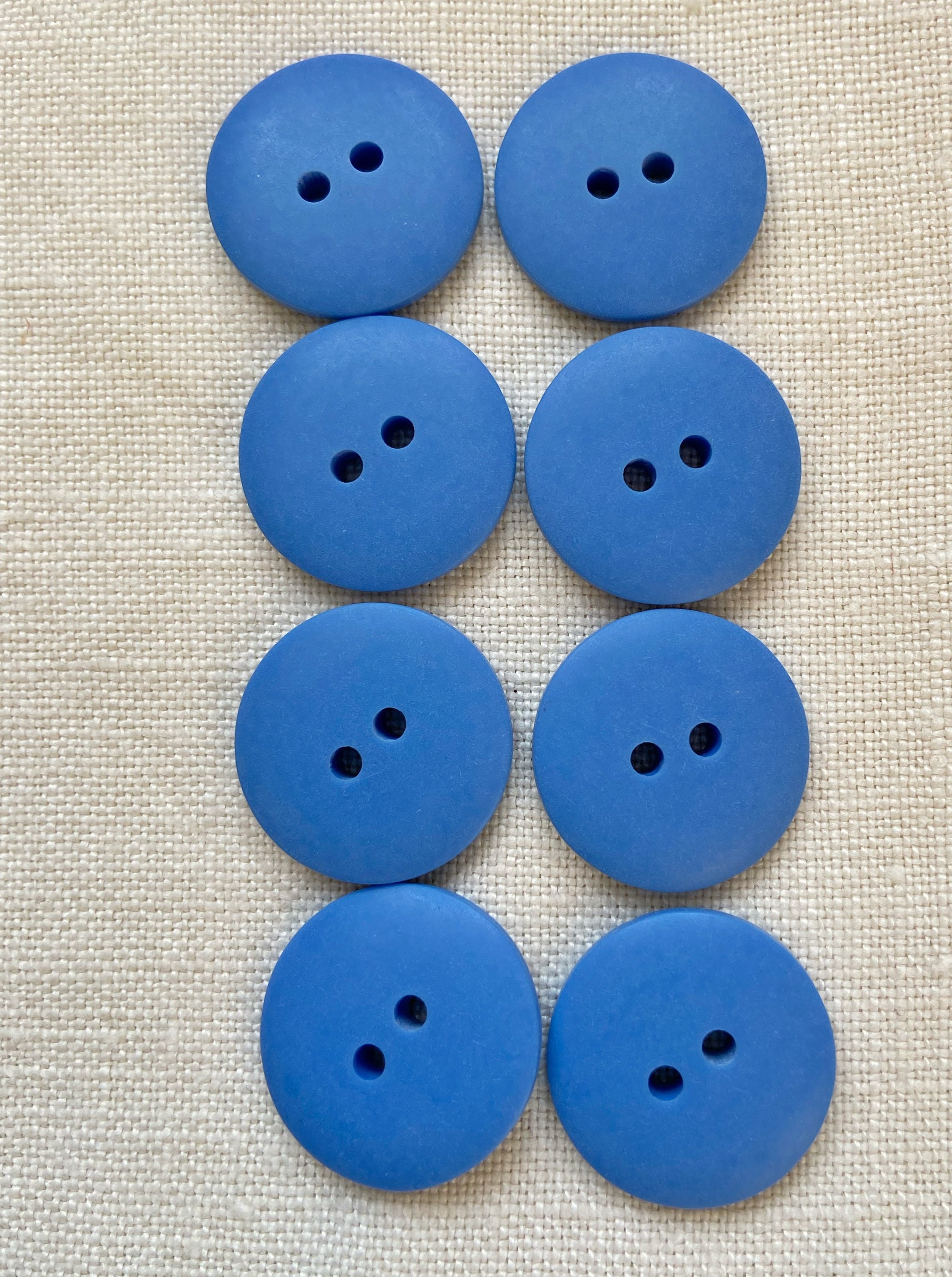 8 x Mid Blue Buttons 15mm 18mm 21mm Sizes Sewing Supply | Etsy