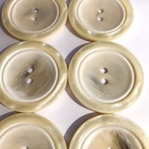 8 x Very Large 35mm Cream Buttons For Coat Jacket Boots Bag | Etsy