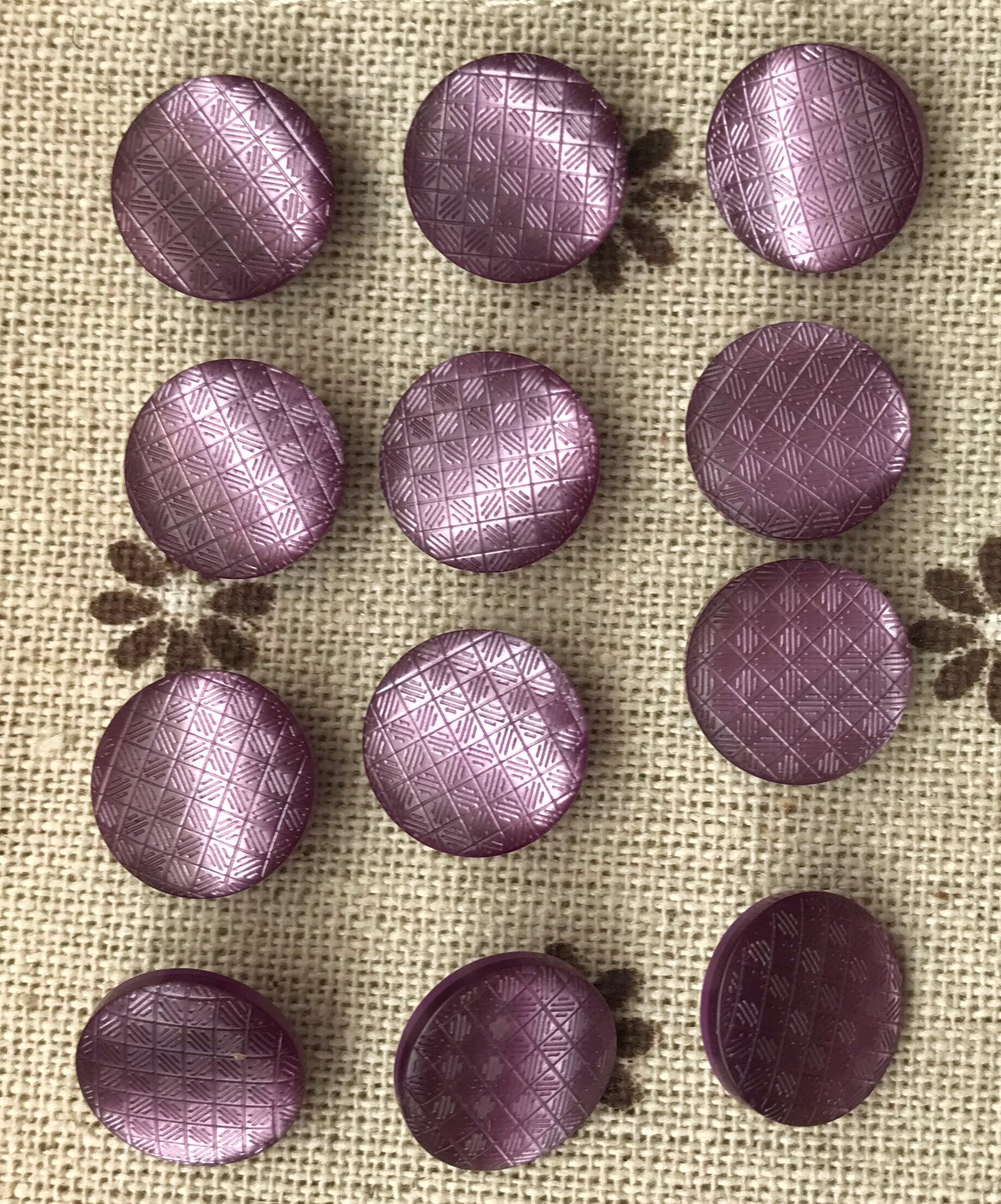 10 x Shank Buttons With Etched Design Navy Blue Dusky | Etsy