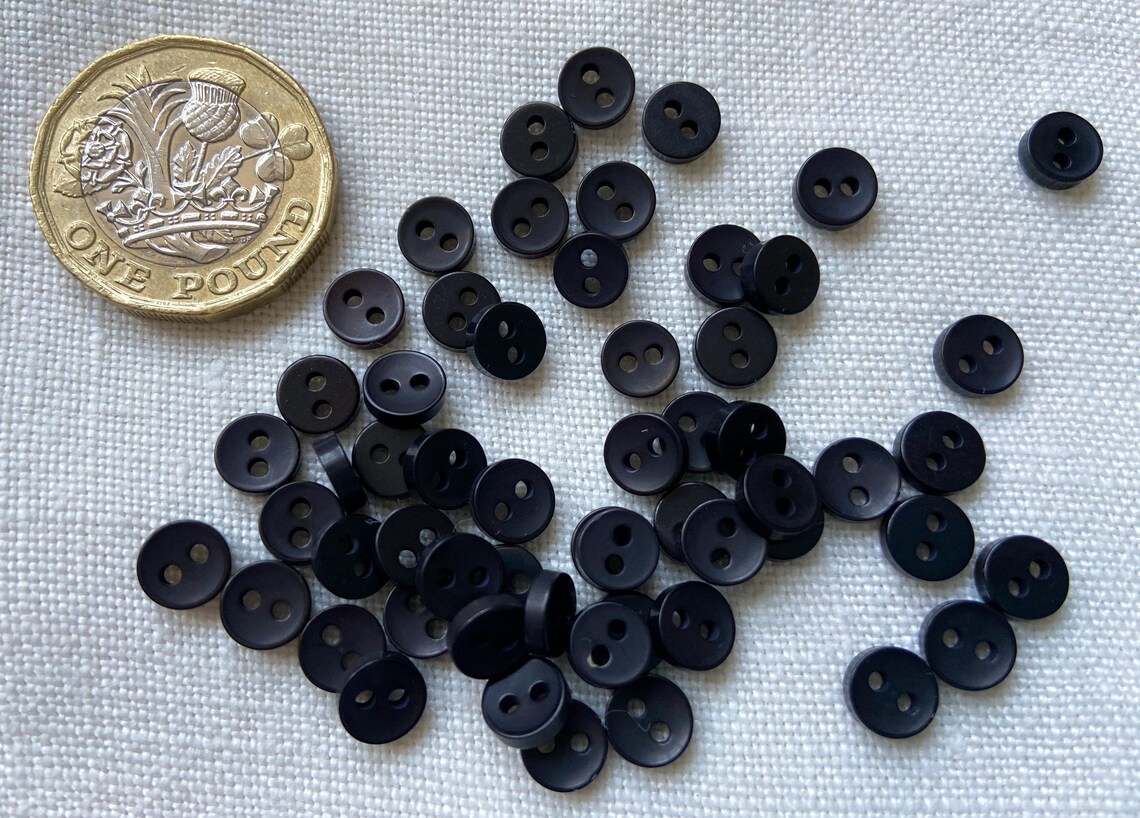 25x Doll & Toy Eye Buttons Tiny Black Buttons 6mm Craft - Etsy