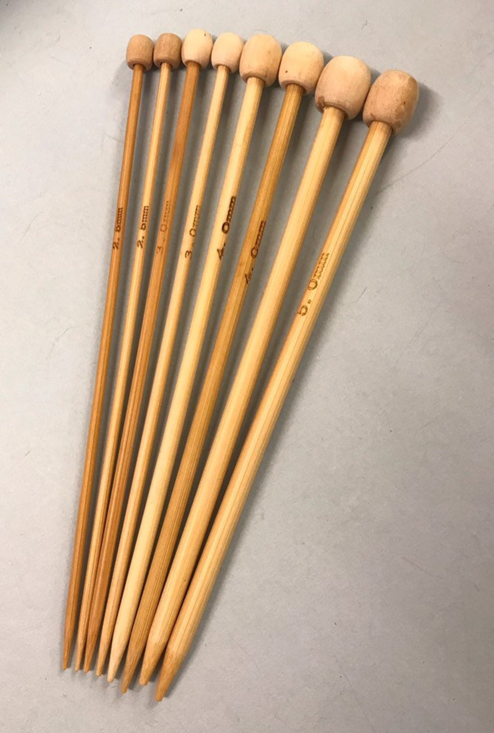 Bamboo Knitting Needles Including Very Short 15cm Also 22cm - Etsy