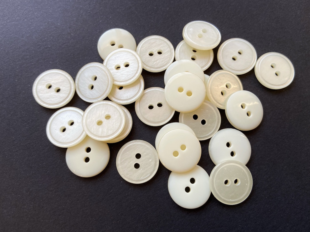 10x 15mm Ivory Cream Buttons Dressmaking Sewing Crochet - Etsy