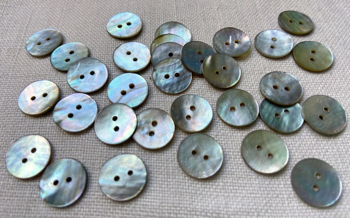 24x Natural Shell Buttons 12mm Bulk Buttons Craft Supply | Etsy