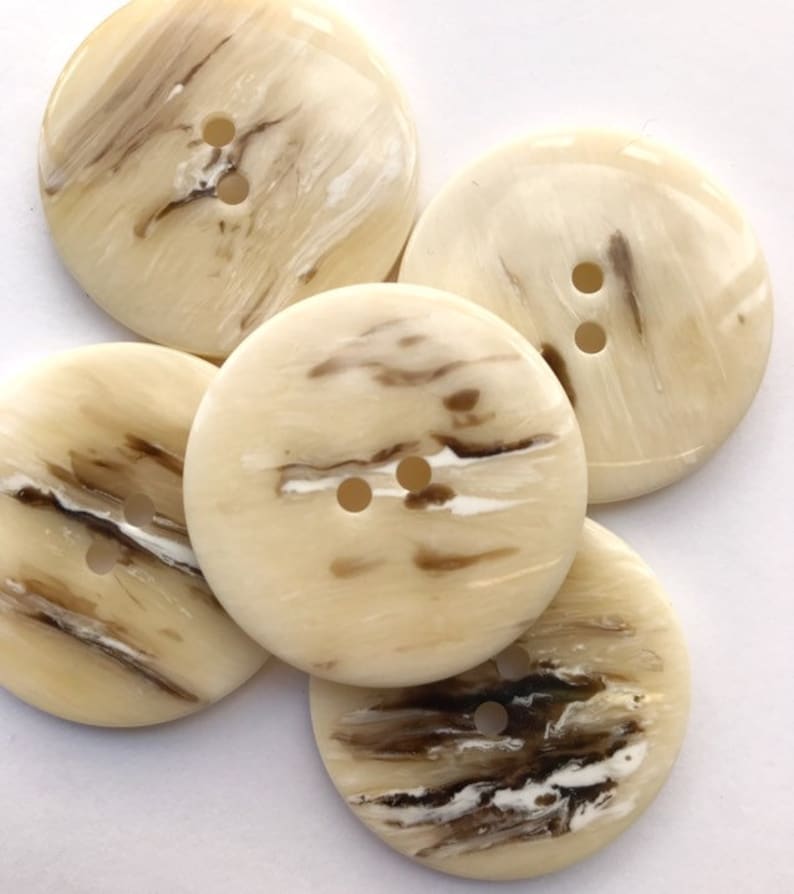 8 x Very Large 35mm Cream Buttons For Coat Jacket Boots Bag | Etsy