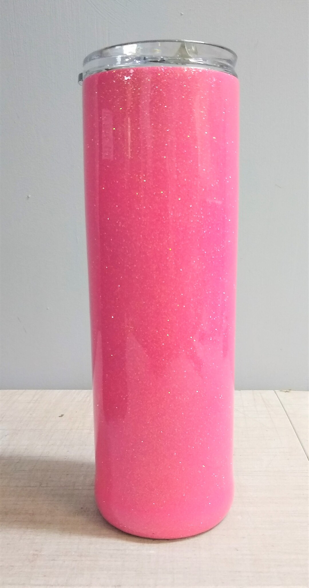 New PINK GLITTER Cup! Awesome Pink Tumbler With Crystal Clear Hardcoat ...