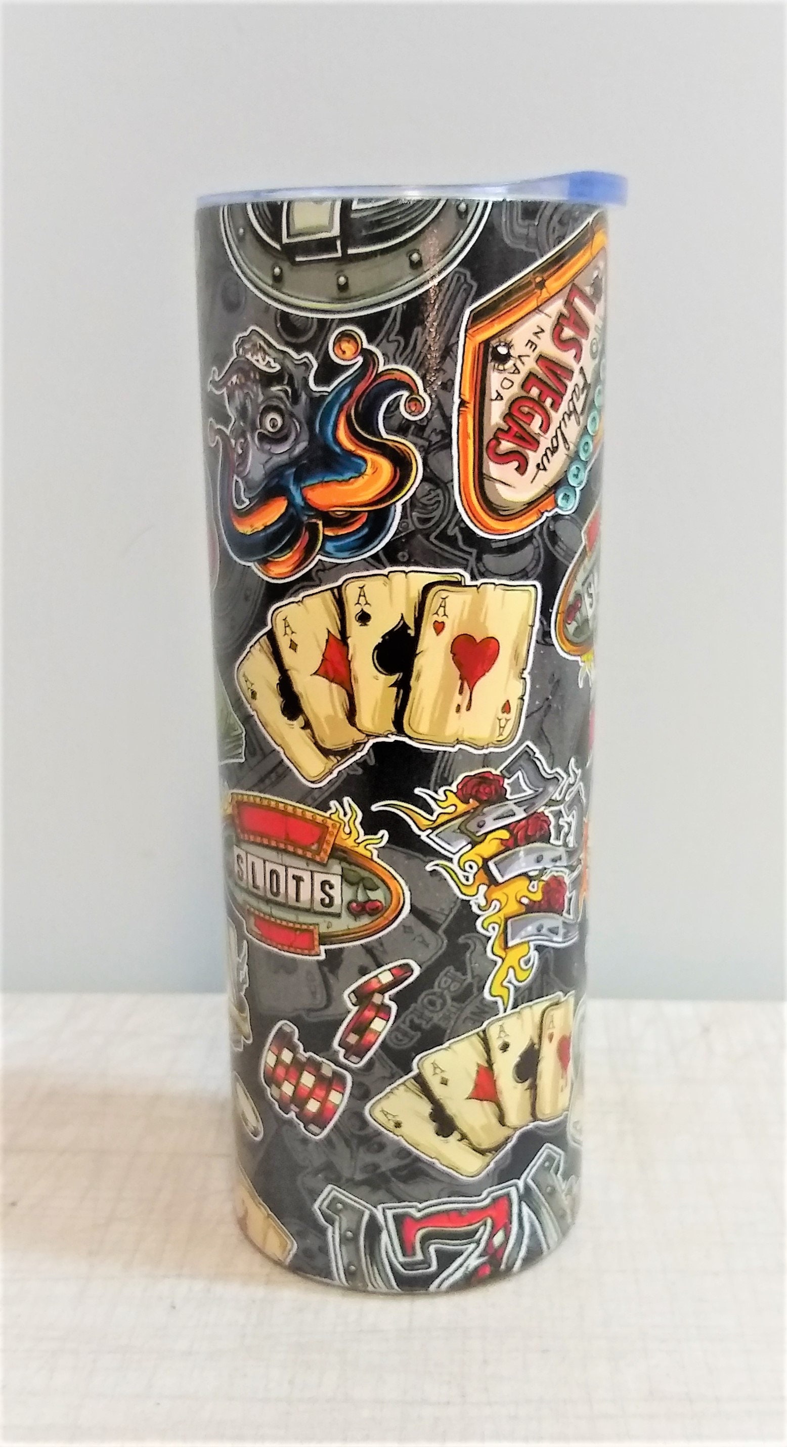 NEW Poker Las Vegas Slots Gambling Cup Tumbler-insulated-free | Etsy