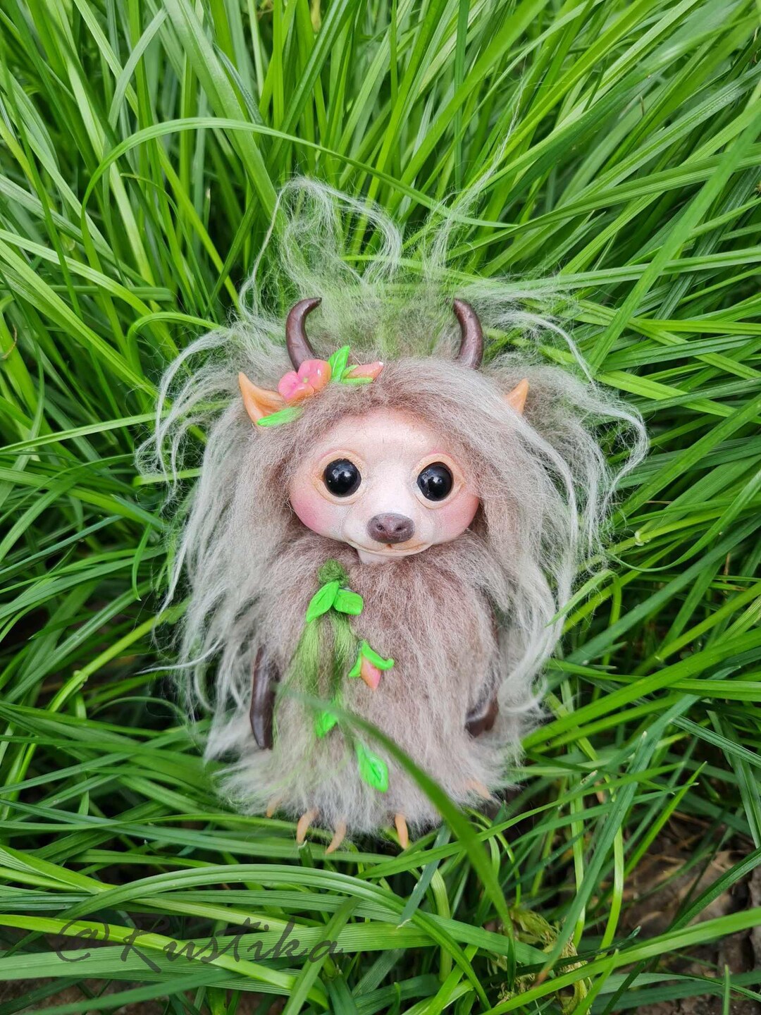 Figurine de créature de la forêt faite main : animal fantastique en ...