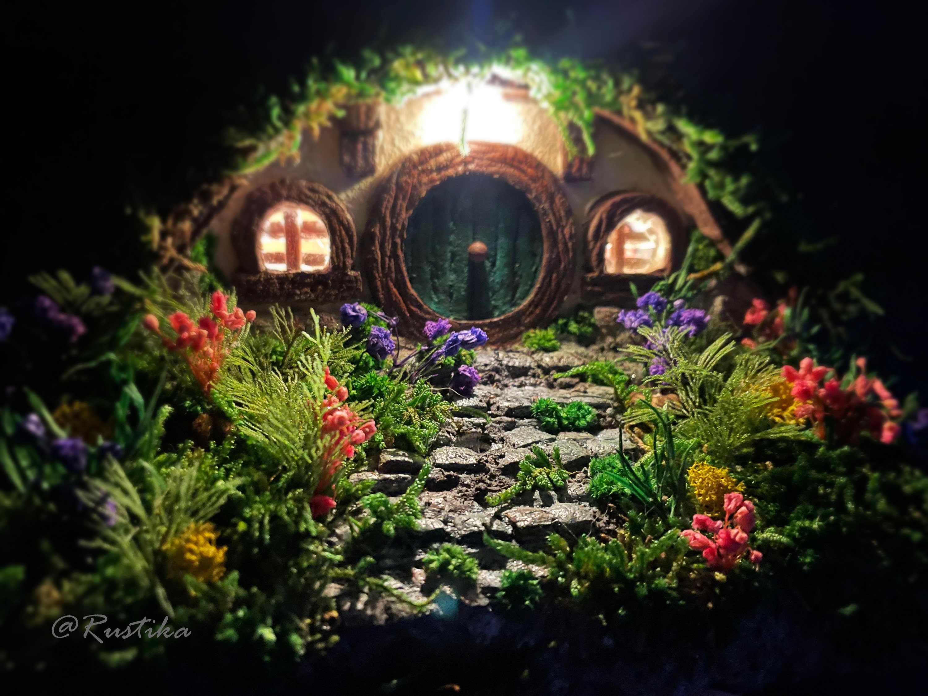 Miniature Hobbit Homes