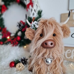 Christmas Highland Cow Decor – Handmade Scottish Highland Cattle ...