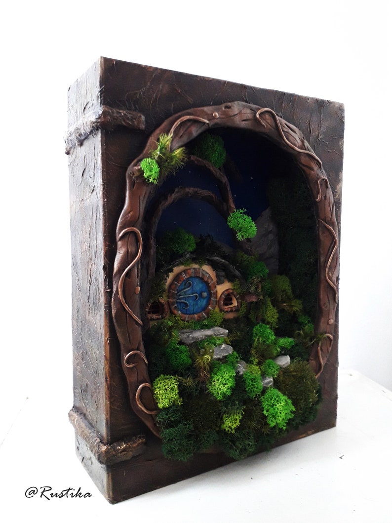 Hobbit House Book Book Shaped Diorama Hobbit Hole Hobbit - Etsy