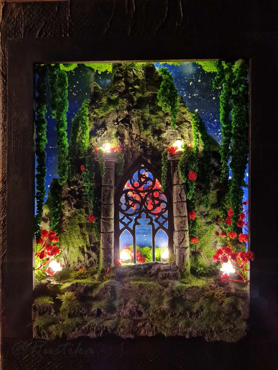 Stone Wall Diorama, Gothic Windows Diorama, Fantasy Landscape, Book ...