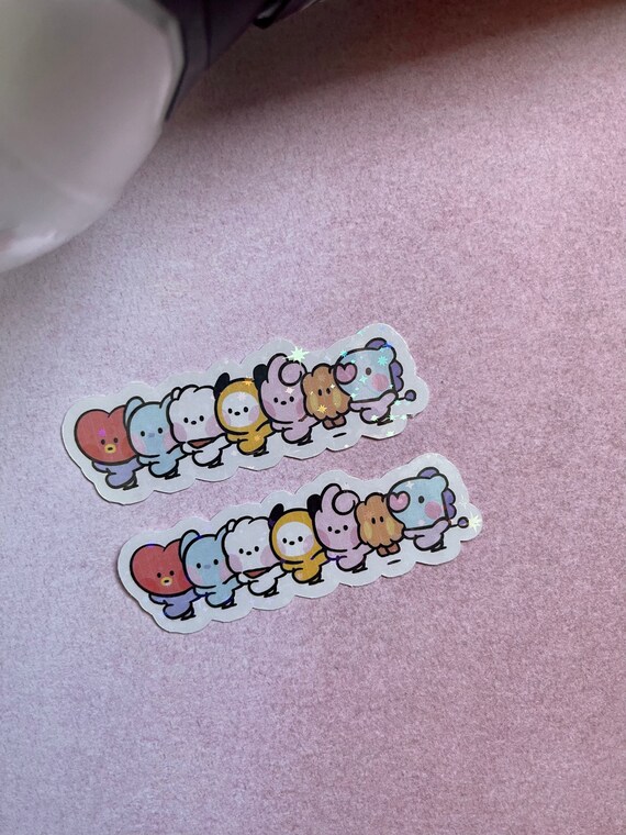 BTS BT21 Sticker Decal Deco Set 4 BTS Stickerbt21 Sticker - Etsy