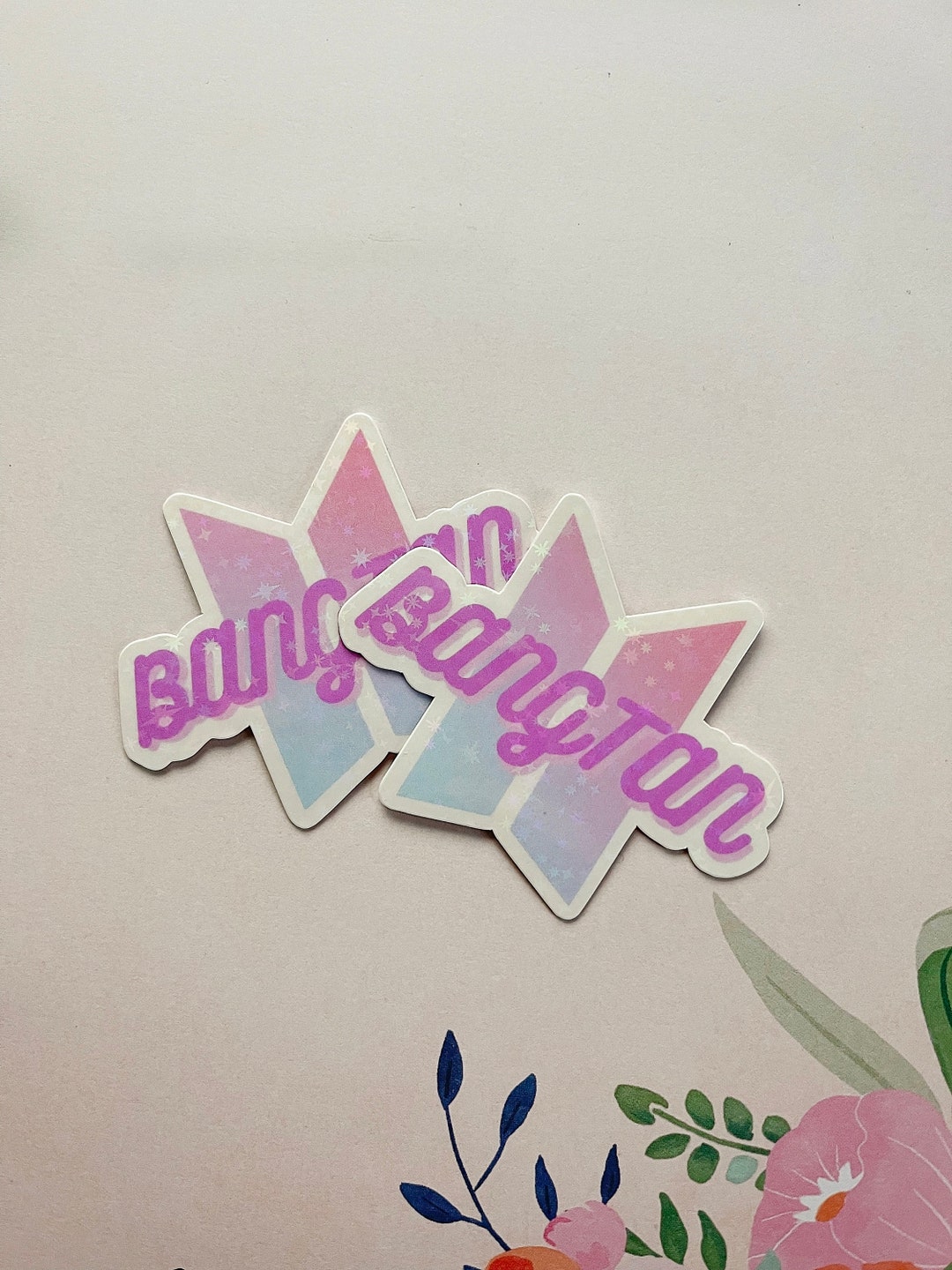 BTS Bangtan Shield Holo Stars Sparkle Sticker Set| BTS Sticker|btss ...