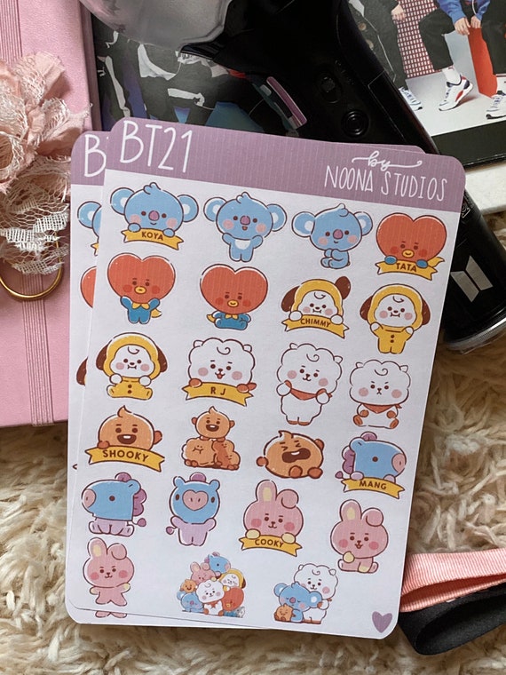Custom Set 008 BTS Stickerbtss Merch bts Stationery bts - Etsy