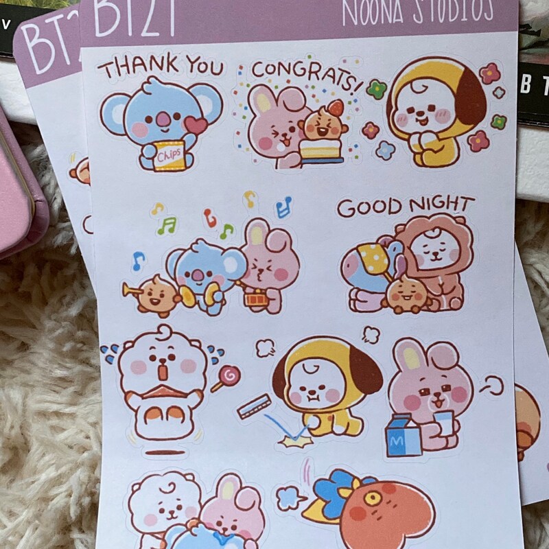 Bt21 Sticker - Etsy