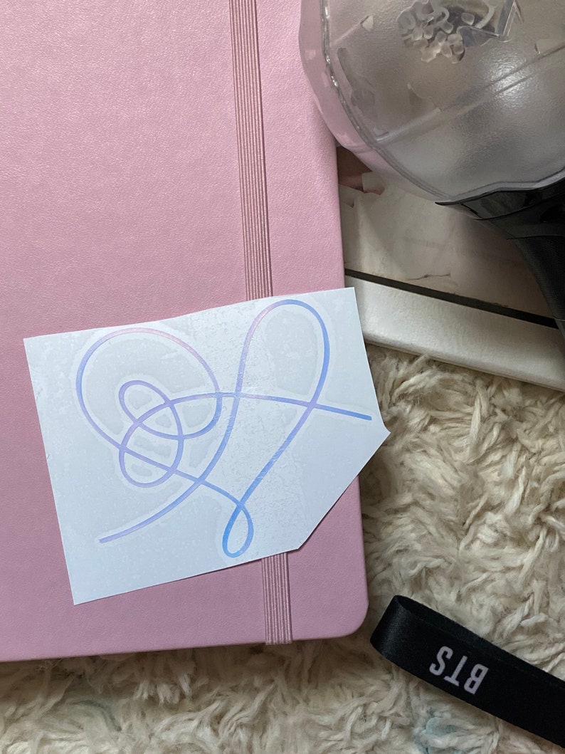 BTS LY: Answer Heart 1 White Opal Holographic Decal BTS - Etsy
