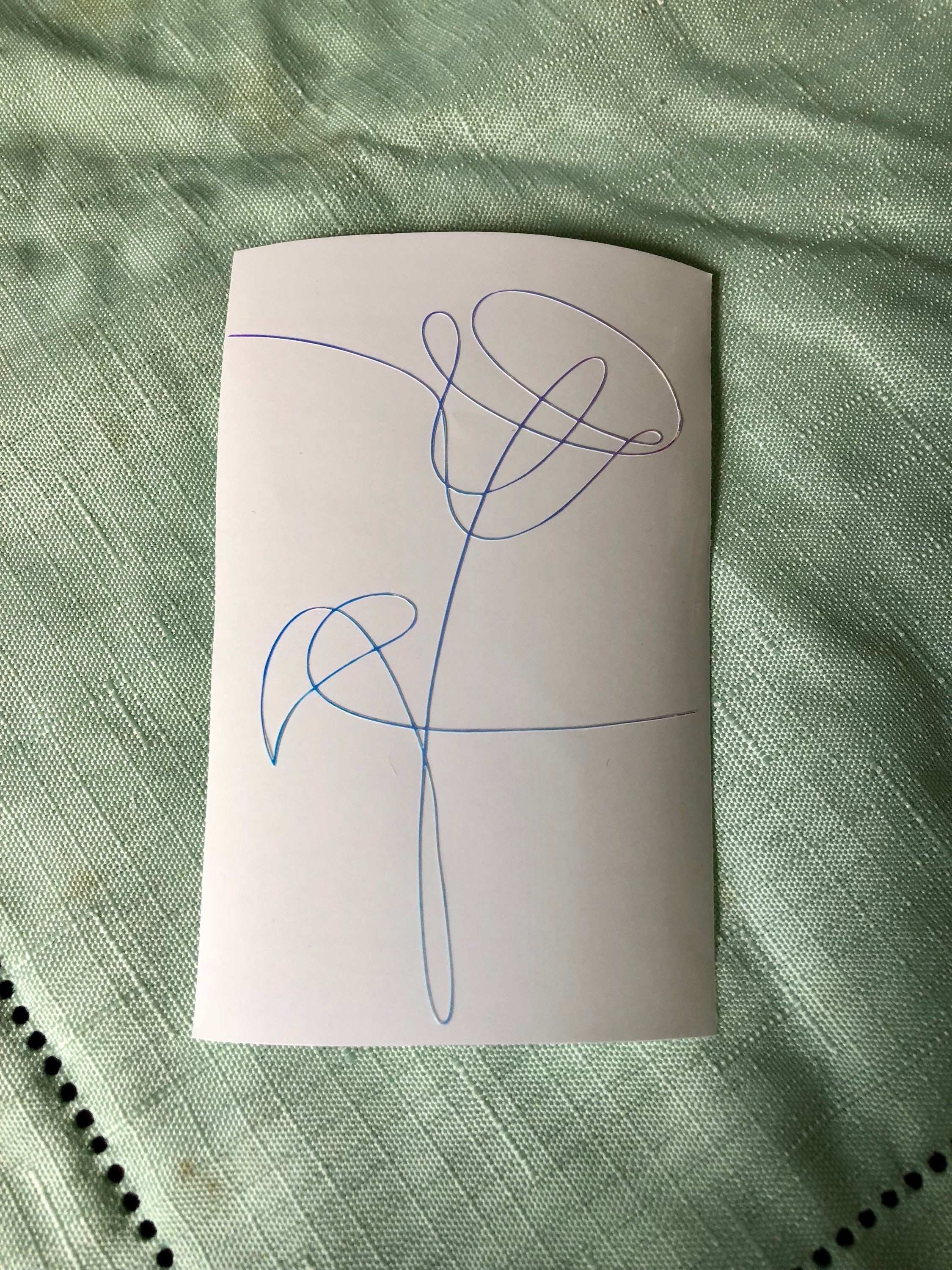 BTS LY V Flower White Opal Holographic Decal BTS Stickerbtss - Etsy