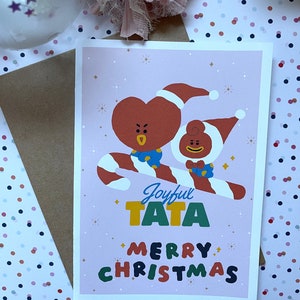 BT21 Christmas Card BT21 Inspired - Etsy
