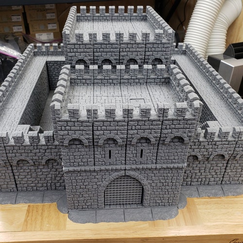 Massive Castle Fortress Dragonlock DND Pathfinder RPG | Etsy