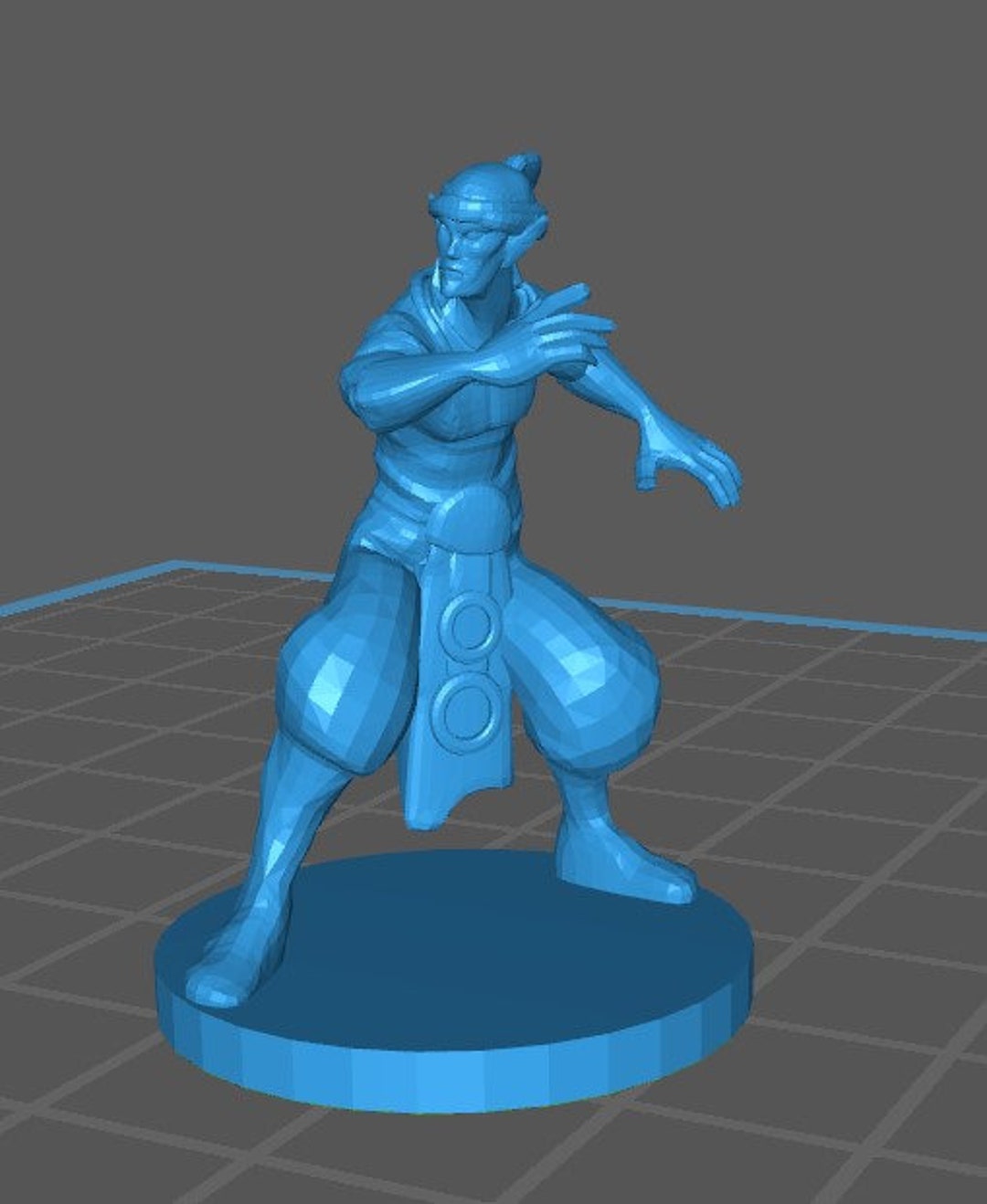 Elf Monk Mini - DND - Pathfinder - Dungeons & Dragons - RPG - Tabletop ...