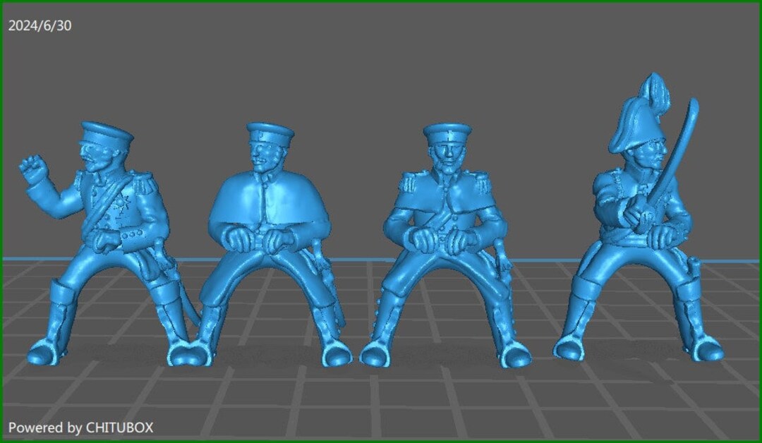 28mm Napoleonic Prussian Generals 1812-15 Set 2 - 4 Minis - Etsy