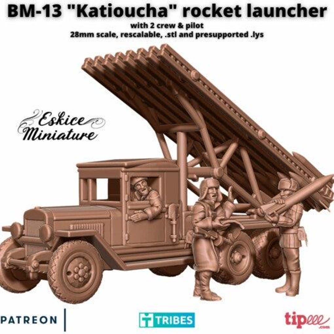 Katyusha Rocket Launcher Russian Army 28mm Eskice Miniature - Etsy