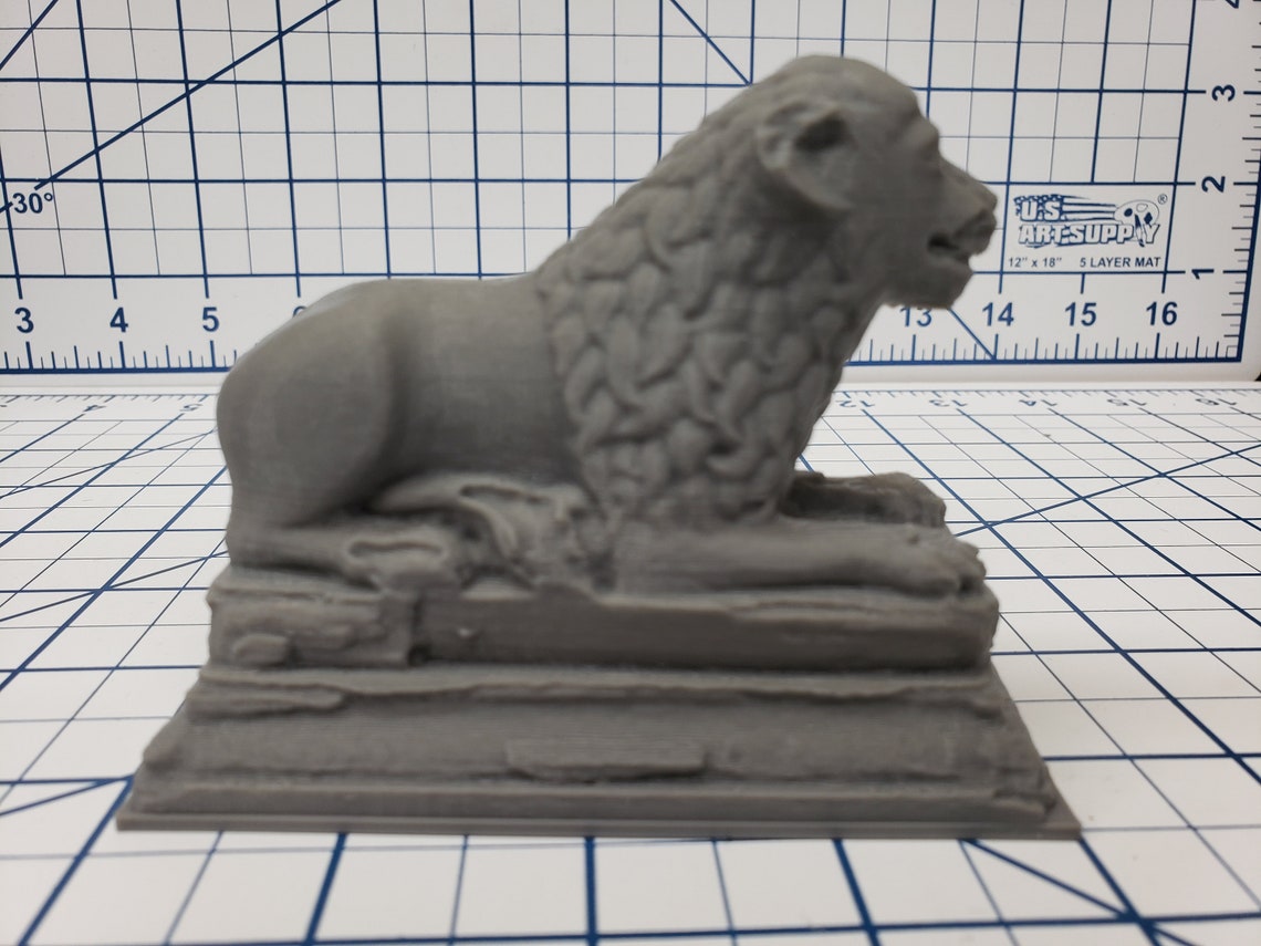 Lion Statue - Openforge - DND - Pathfinder - RPG - Dungeon & Dragons ...
